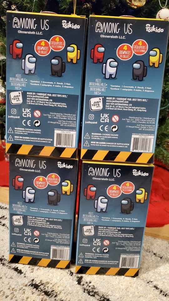 Among Us Toikido Action Figure SET (4) Figures Always Sus Red Yellow ...