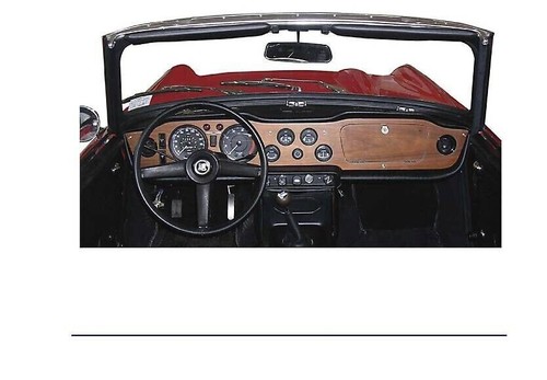 Veneer Wood Dashboard, TR6 1969 thru Early 1972, TR250 | eBay