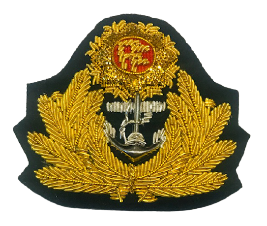 IRISH NAVY NEW OFFICER BERET CAP HAND EMBROIDERED BADGE CP BRAND REAL ...