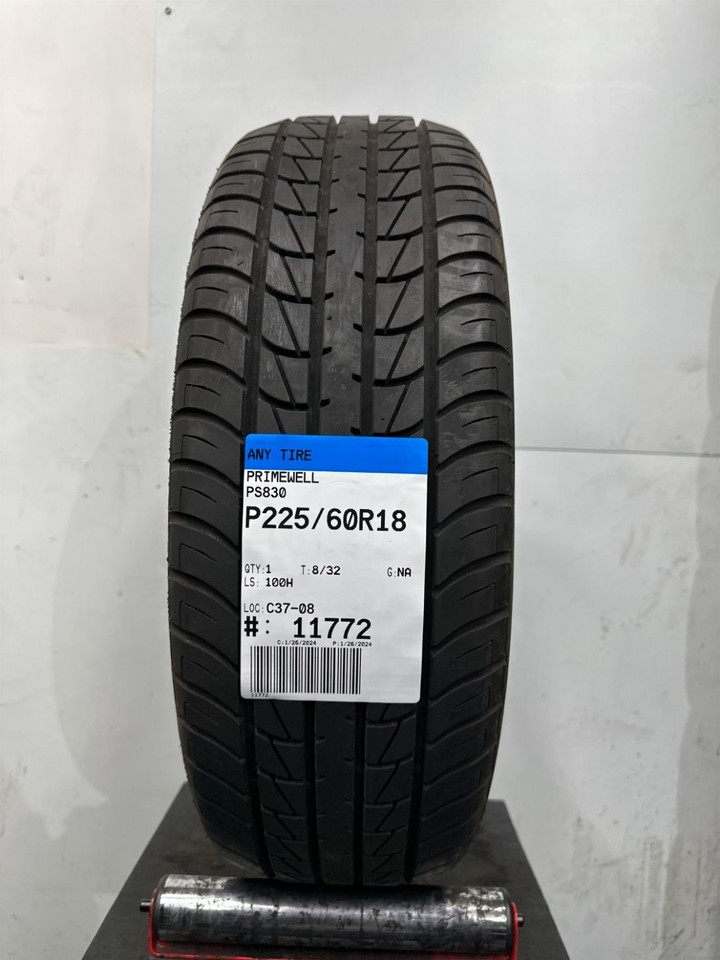 1 Primewell PS830 Used Tire P225/60R18 2256018 225/60/18 8/32 | eBay
