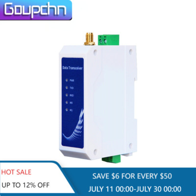 LoRa RS485 Modem Wireless Radio Station 433Mhz 30dbm Long Range Anti ...