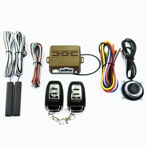 Keyless Entry Engine Start Alarm System Push Button Remote Starter Stop ...