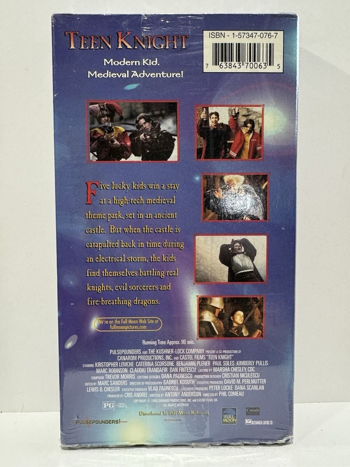 TEEN KNIGHT (1999) VHS KRIS LEMCHE CULT FANTASY ADVENTURE | eBay