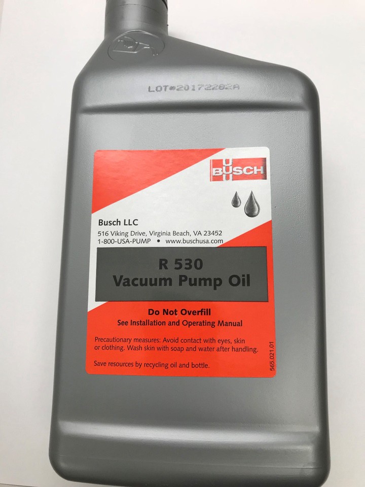 BUSCH VACUUM PUMP OIL VM100 1 QUART VACUUM PUMPS (Formerly R 530) | eBay