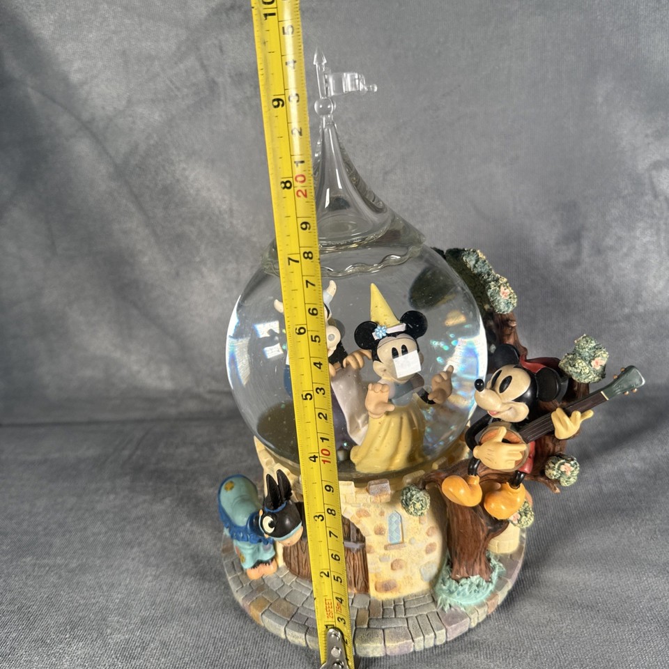Disney Store Snow Globe Minnie's Yoo Hoo Mickey Mouse Ye Olden Days | eBay