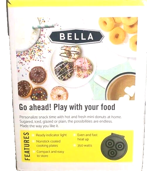 Bella Mini Donut Maker - Gray | eBay