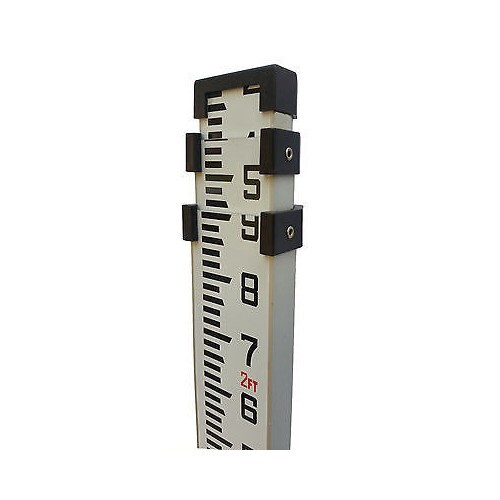 8 Foot Aluminum Grade Rod Tenths Scale, Case, Plumb Level | eBay