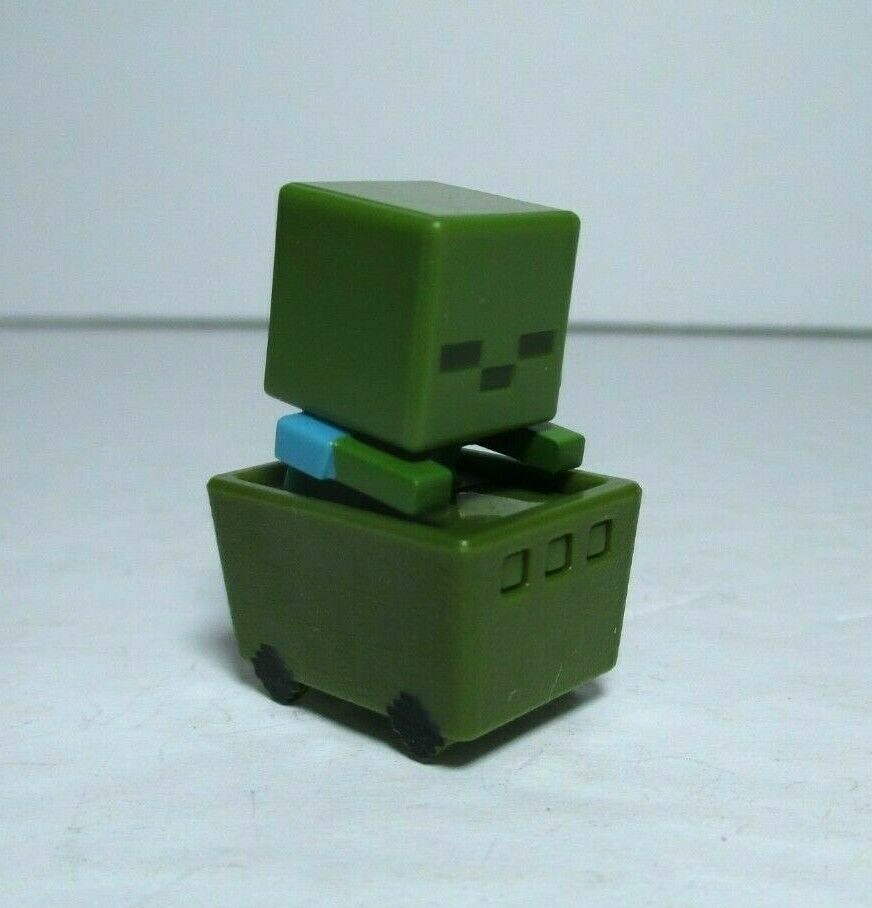 Minecraft Mini-Figures Series 7 1" Zombie in Minecart Rolling Figure ...