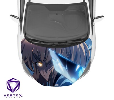 Solo Leveling Anime Hood Wrap Weatherproof Vinyl Decal 50"X60" 1-YR ...