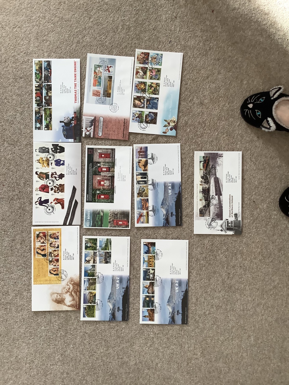 10 x Set of Addressed Assorted First Day Covers Royal Mail | eBay