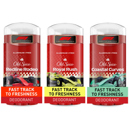 Old Spice F1 Deodorant 3 Pack Limited Edition Royal Rush Redline ...