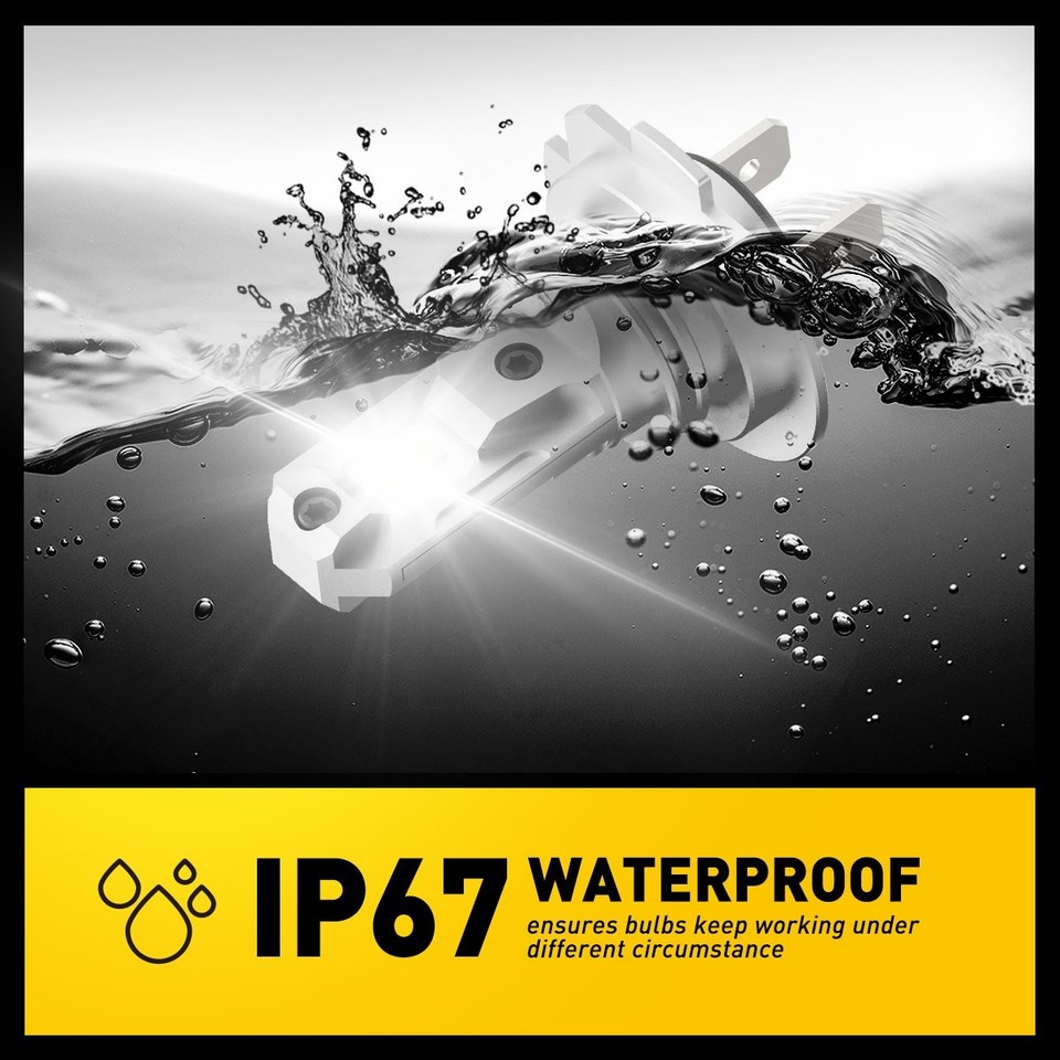 AUXITO H7 LED Headlight Bulb Kit Beam High 6500k Cool White Bulbs ...