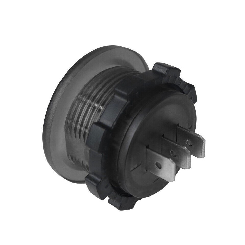 LED Dual Digital Display Volt Meter Ammeter Voltage Round Car Voltmeter ...