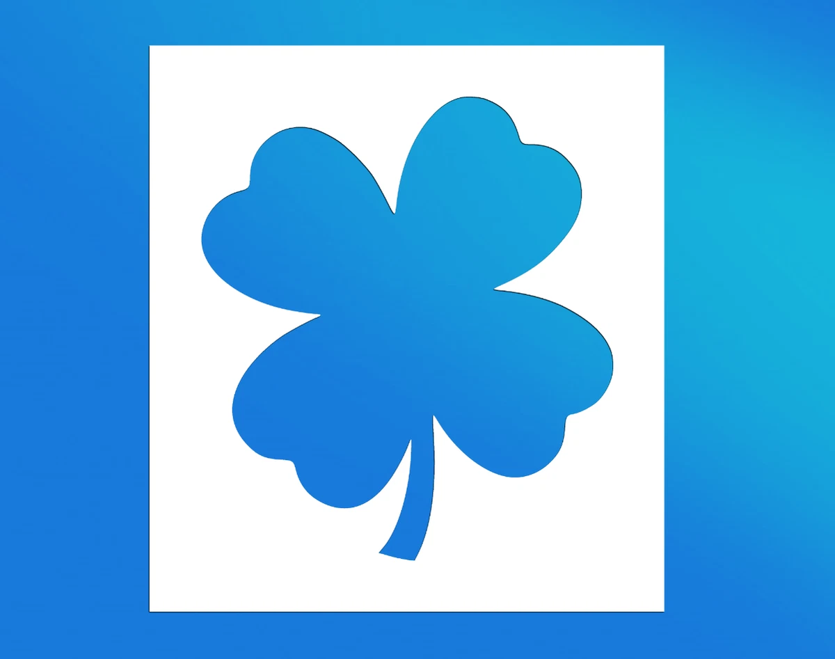 Four Leaf Clover Stencil