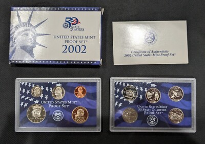 2002-S Complete Proof Set 10 Coins In Box W COA | eBay