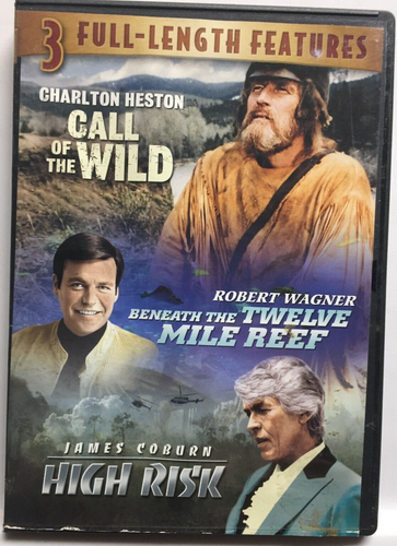 Call of the Wild/Beneath the Twelve Mile Reef/High Risk (DVD,2007)Not a ...