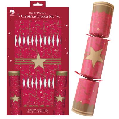 Christmas Cracker Kit 6 Pack Make your Own - Gold Star | eBay UK