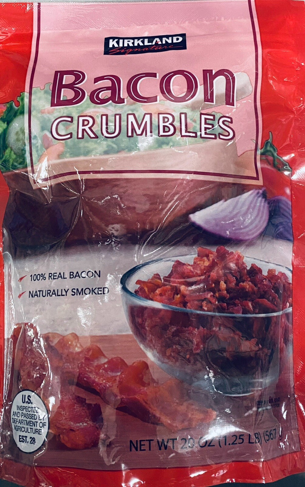 Kirkland Signature Bacon Crumbles 100% Real Bacon Naturally Smoked 20 ...