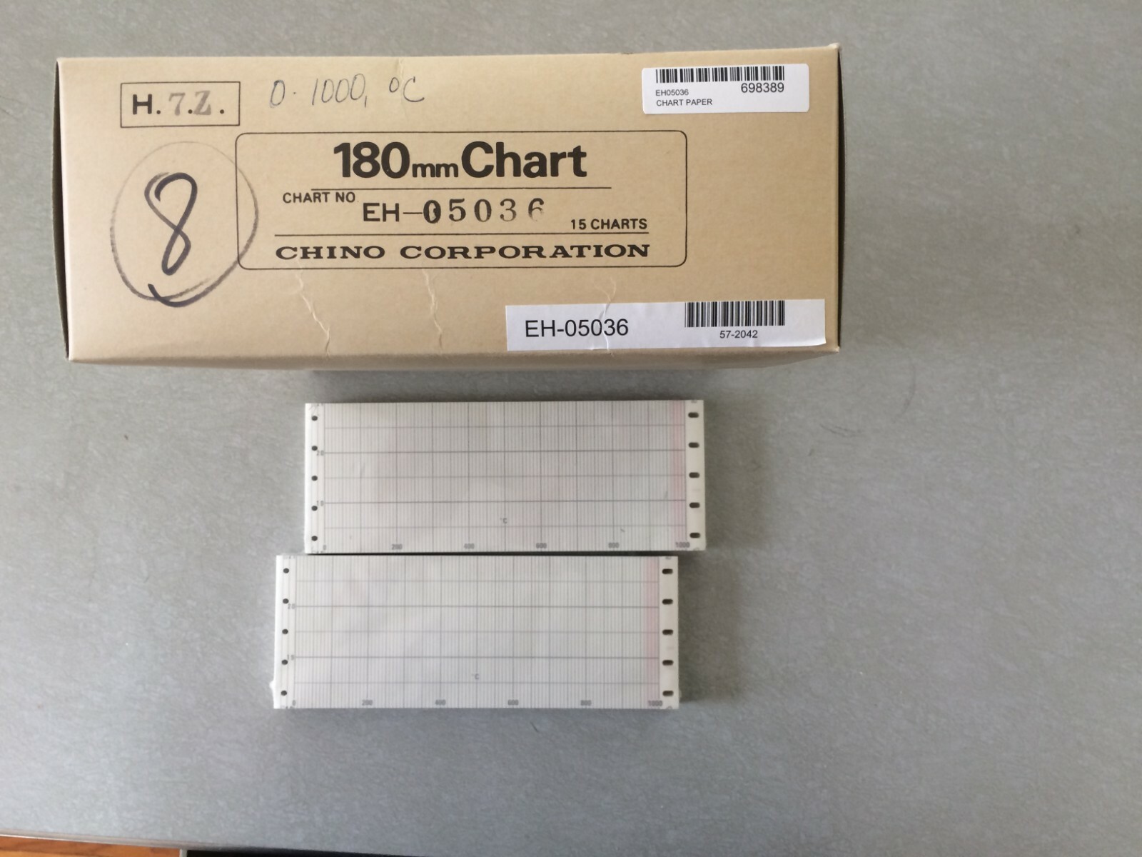 Chino Recorder chart paper…180mm…0-1000 C….Part# EH-05036 | eBay