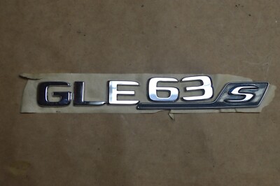 W167 MERCEDES BENZ GLE63 S AMG REAR TRUNK NAME PLATE LOGO CHROME LETTER ...