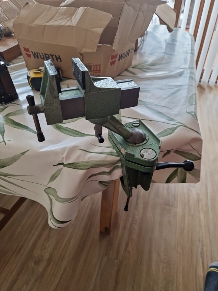 Vintage Uni Spann Rotating Swivel Vice W- Germany Hobby Vice /bench ...