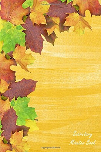 SECRETARY MINUTES BOOK: SECRETARY MINUTES FORMAT |6" X By Awesome ...