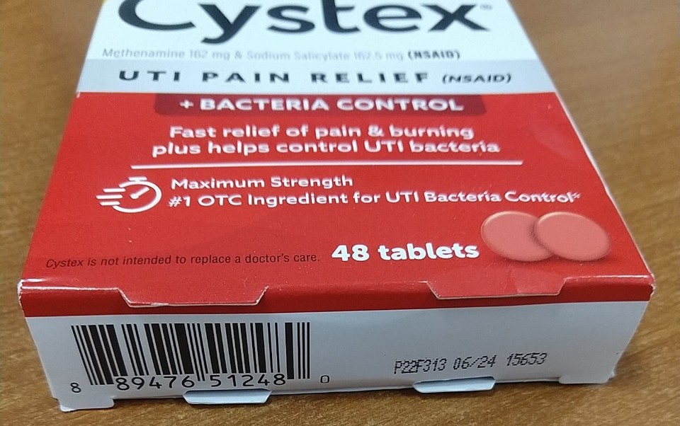 Cystex Urinary Pain Relief Tablet 48 Tabs Max Strength (Exp. 6/24) E17B ...