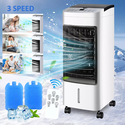 Air Cooler Fan Ice Cold Packs Remote Control Cooling Conditioning Unit ...