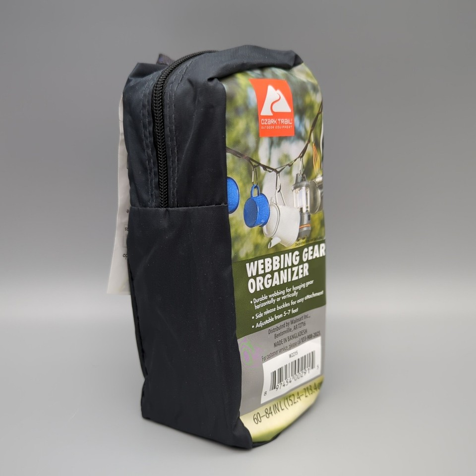 Ozark Trail Webbing Gear Organizer, Tent Accessory with 4 Carabiners | eBay