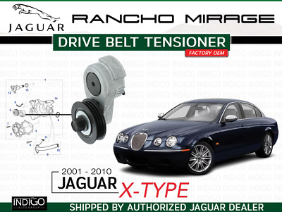 JAGUAR OEM X-TYPE 2.5 3.0 DRIVE BELT TENSIONER C2S43295 | eBay