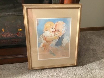 Vintage Roger Curley Print "Grandpas Love" | eBay