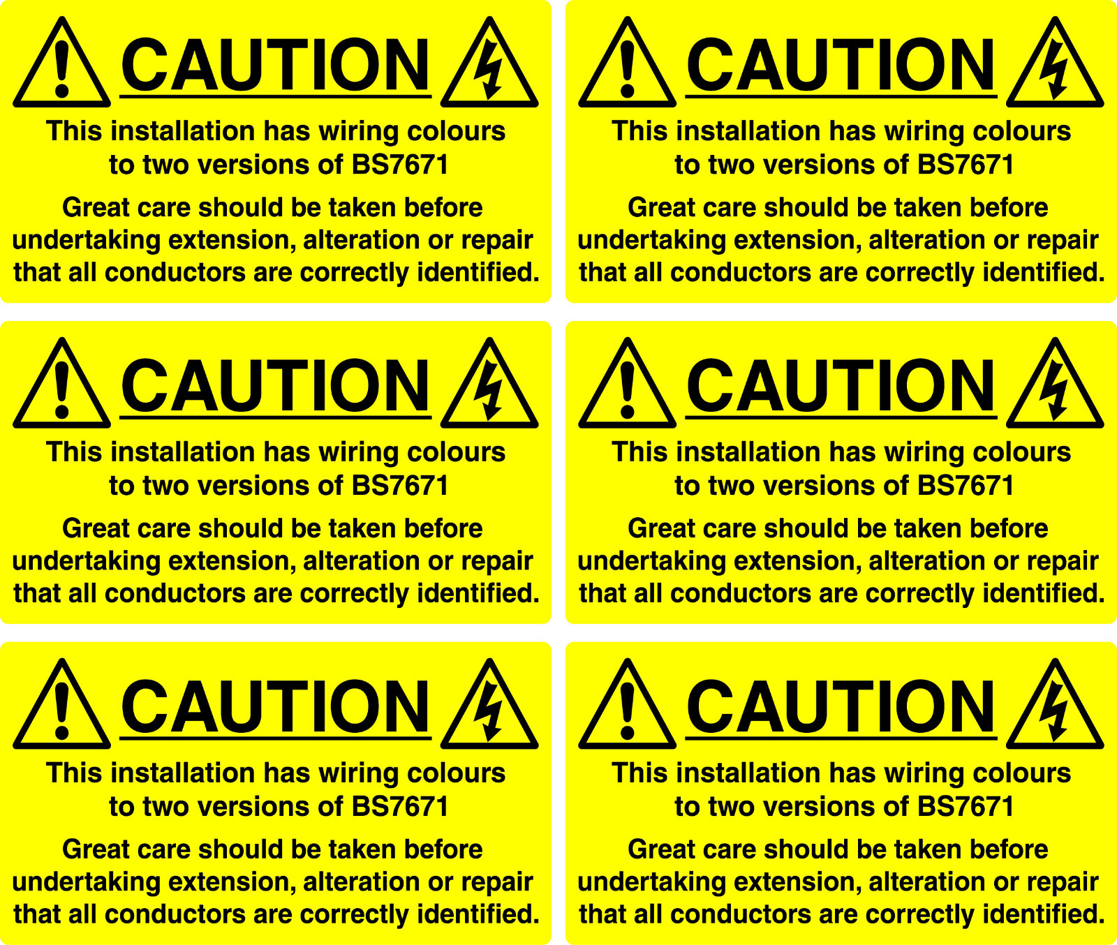 Electrical Warning Labels 230v 240v 400v 415v 440v Electric Shock, High ...