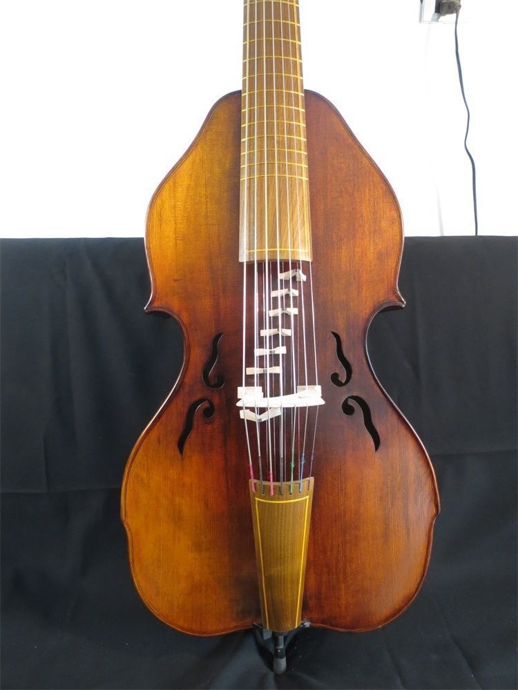 SONG Copy old install Frets 25 1/4" viola da gamba with (7 bridges) 14 ...