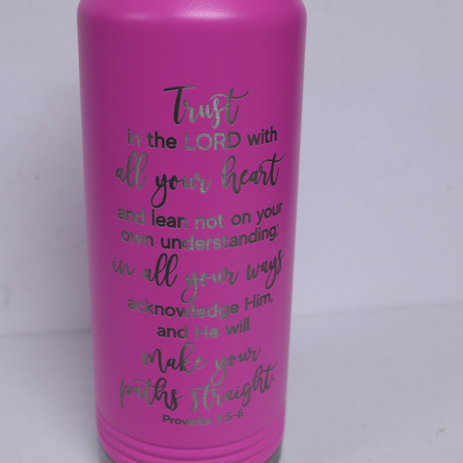 TRUST in the LORD PROV 3:5-6 ENGRAVED 32 oz DOUBLE WALL INSULATED WATER ...