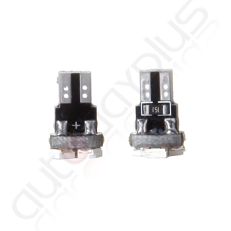 10PCS T5 WEDGE 3-SMD 3825 SPEEDOMETER GAUGE CLUSTER LED LIGHT BULB 37 ...