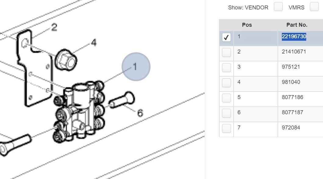 OEM 22650771/ 24112715 Air Distribution Manifold Volvo / Mack for sale ...