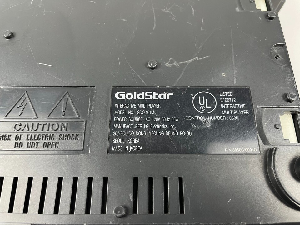 Gold Star 3DO Interactive Multiplayer Model GDO-101M Game Console ...
