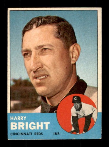 1963 Topps #304 Harry Bright VG/VGEX Reds 556197 | eBay