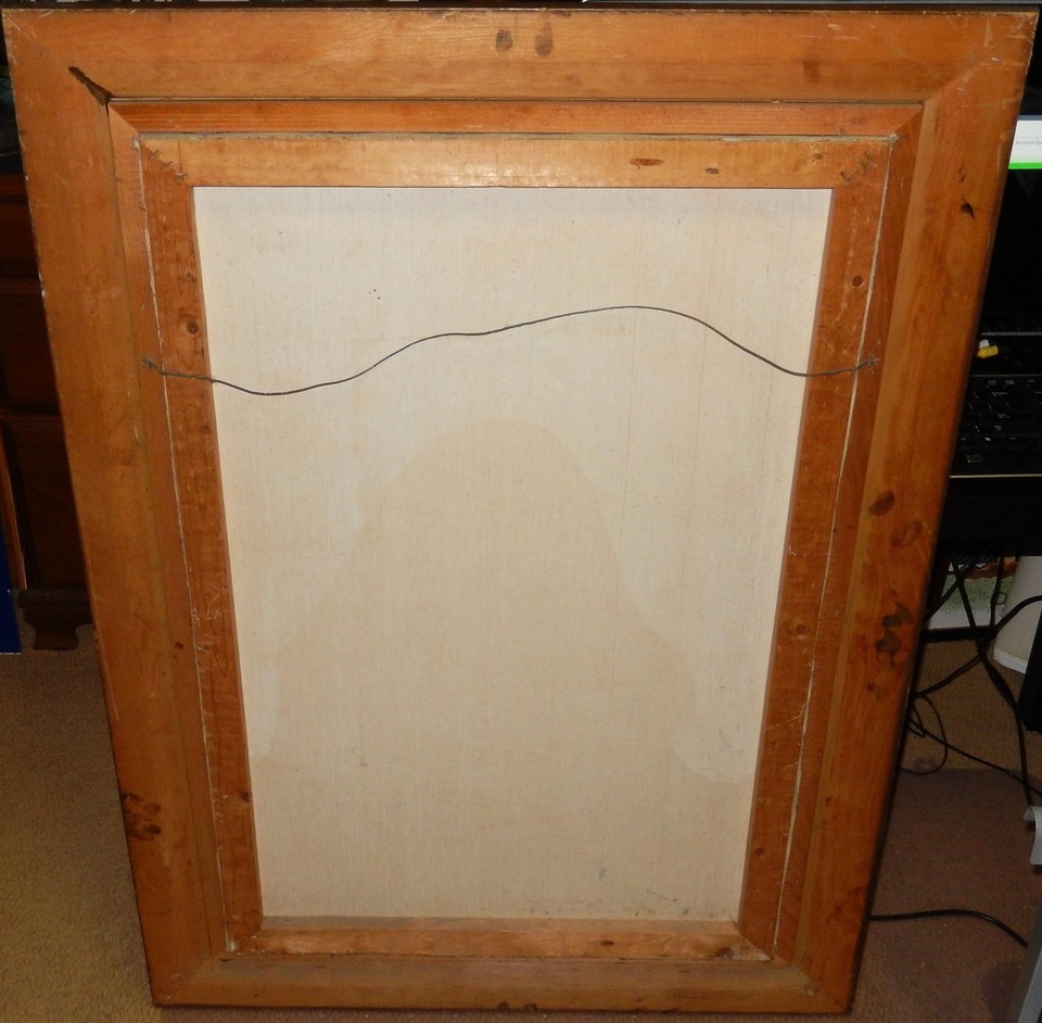 HANREY HUGE OIL ON CANVAS RIVER TREE LANDSCAPE PAINTING | eBay