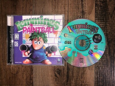 Lemmings Paintball (PC, CD-ROM, 1996) COMPLETE w/ Manual 8715686006001 ...