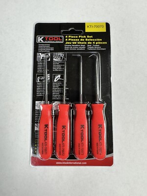 K Tool International Tools KTI-70070 4-pc Mini Pick Set with Neon ...