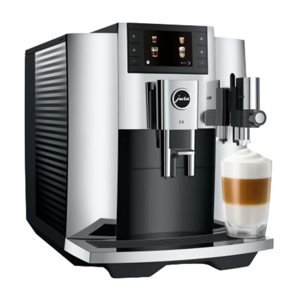 Jura E8 Chrome Coffee Machine with Fine Foam Frother G3 and TFT Color Display | eBay