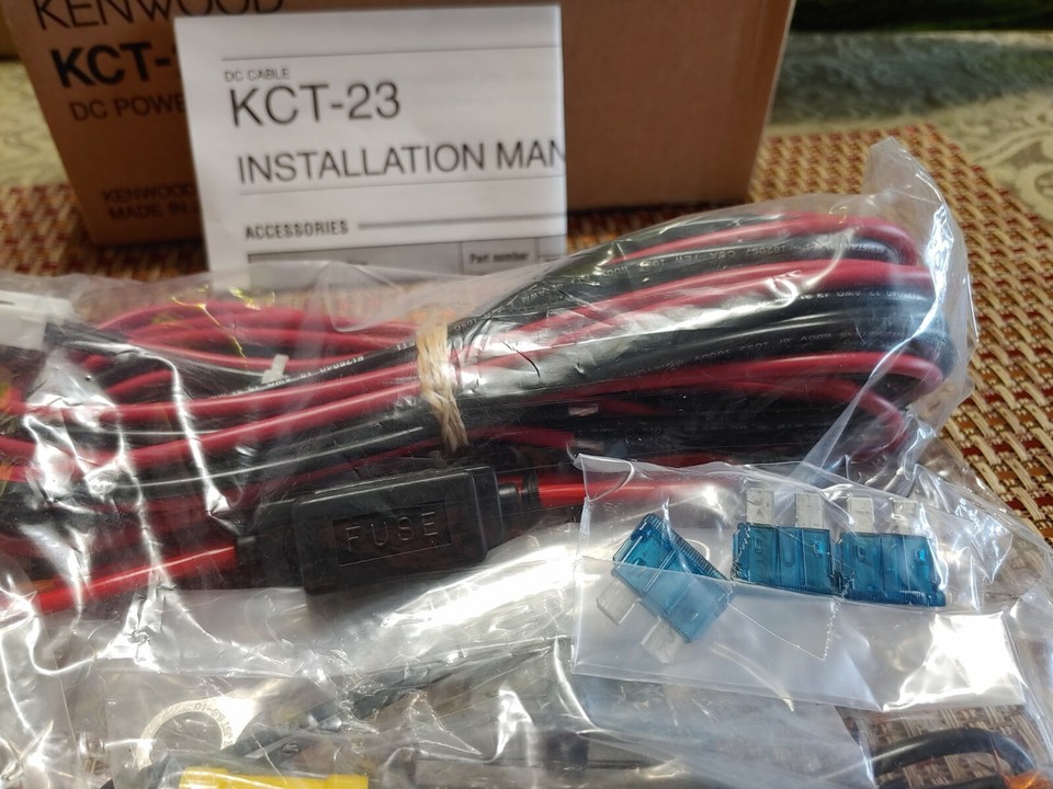 17' Kenwood KCT-23 DC Power Cable Ham Radio OEM NIB NOS NEW | eBay