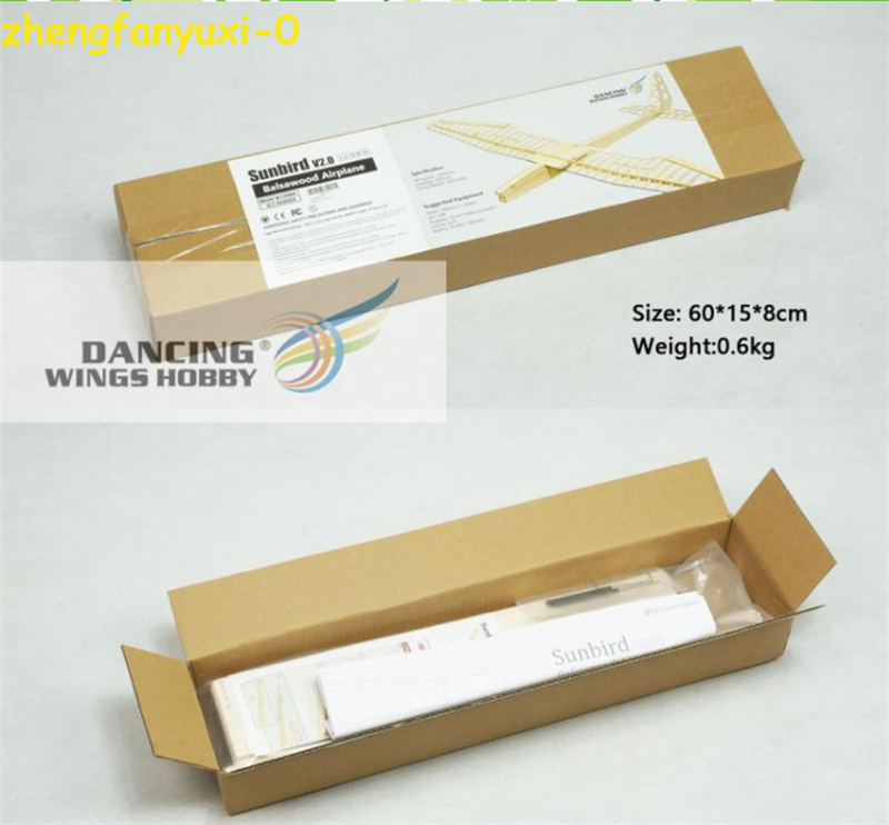 Glider Sunbird Balsa Wood KIT RC Building Plane Aircraft Model Wingspan ...