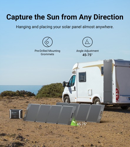 Dabbsson 210W Solar Panel PV210 Foldable Portable Waterproof for Power ...