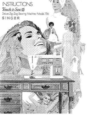 Singer 756-756Eb-756E3-756E9 Sewing Machine Owners Manual Reprint | eBay