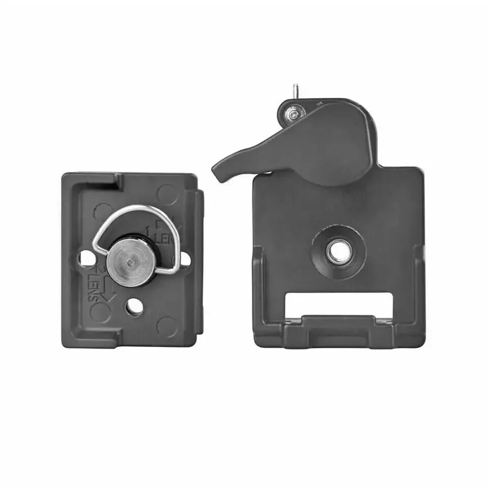 2X Quick Release Clamp Adapter+Plate for Manfrotto 200PL-14 323 RC2 ...