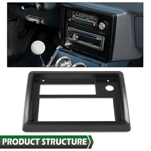 Radio Face Plate Black Fit For 81-88 Chevy El Camino Monte Carlo GMC ...