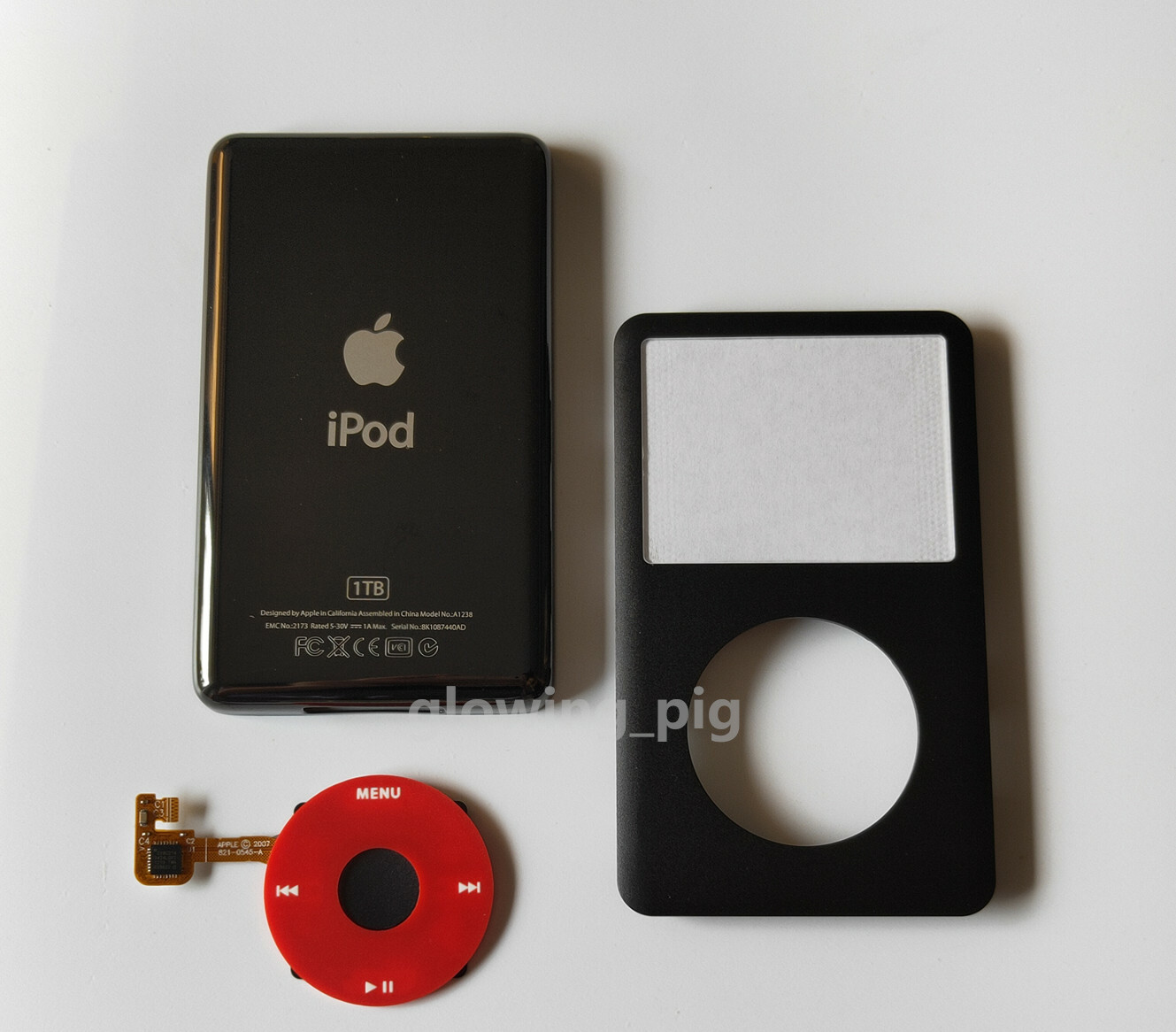 Faceplate Housing &Clickwheel & Back Cover For iPod 5，6，7th Gen Classic ...