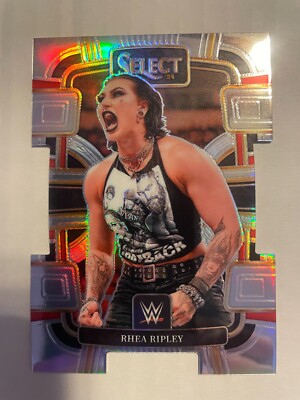 2024 Panini Select WWE Rhea Ripley Silver Prizms Die-Cut #32 "The ...